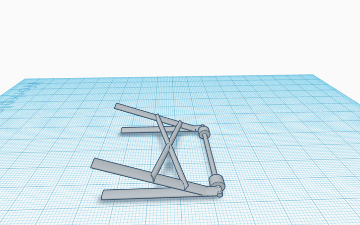 3D design Wheelie bar - Tinkercad
