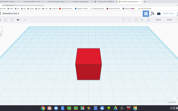 3D design Animation Test 2 - Tinkercad