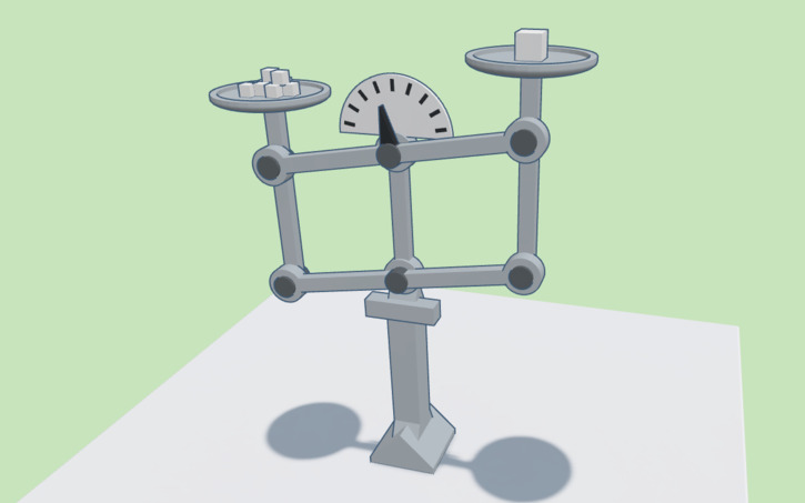 3D design Sim Lab Roberval Enigma - Tinkercad