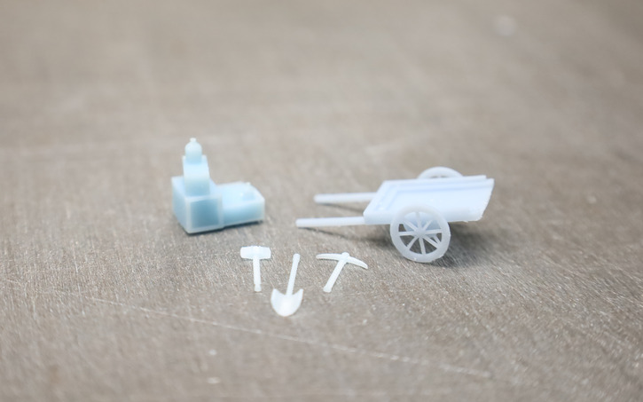 3D design 1:87 Scale Cart - Tinkercad