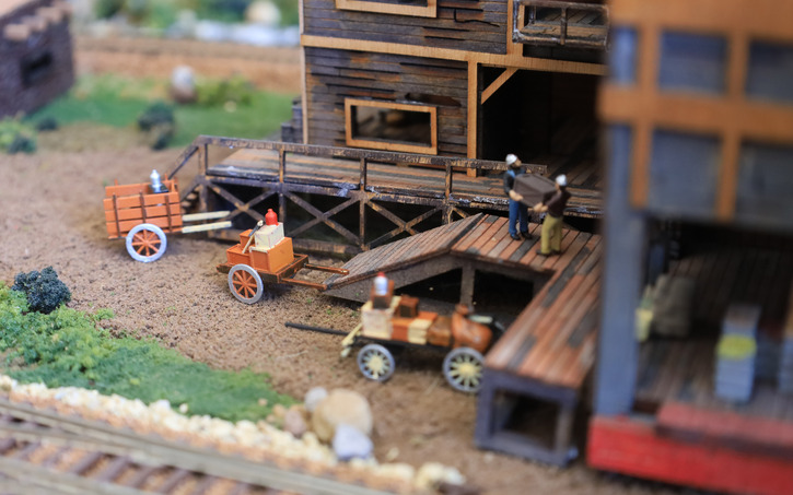 3D design 1:87 Scale Cart - Tinkercad