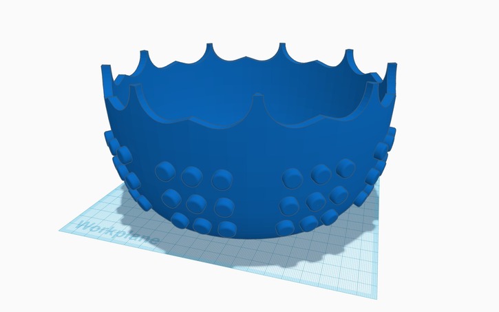 3D design Revolve Planter Vessel Extras - Tinkercad