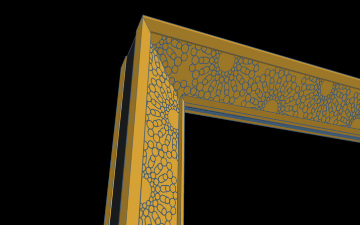 3D design Dubai Frame - Tinkercad