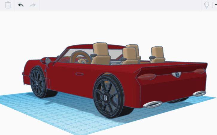3D design Bentley - Tinkercad