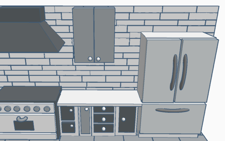 3D design Modern Kitchen - Tinkercad