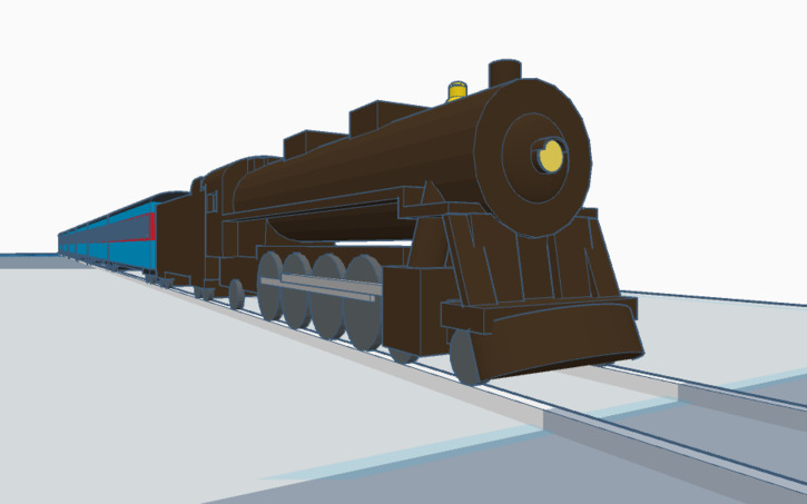 3D design The Polar Express 1985 Book COMPLETE CONSIST - Tinkercad