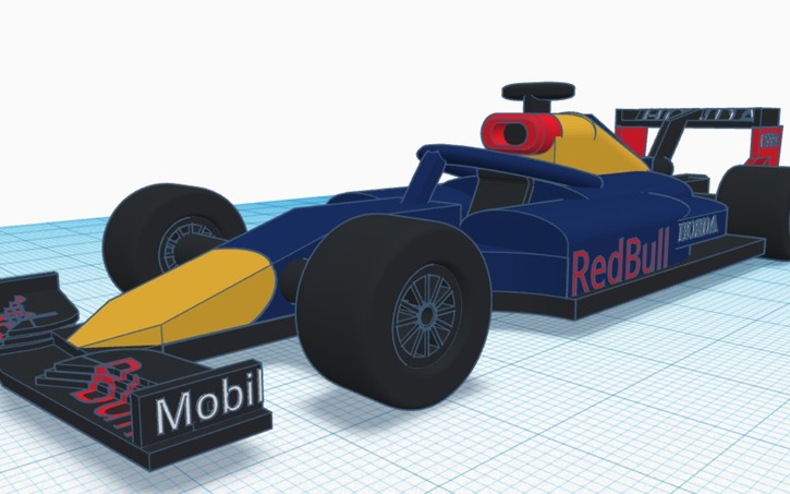3D design Formula 1 - Tinkercad
