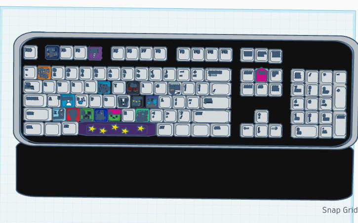 3D design Community Keyboard - Tinkercad