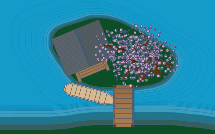 3D design Japanese scene - Tinkercad