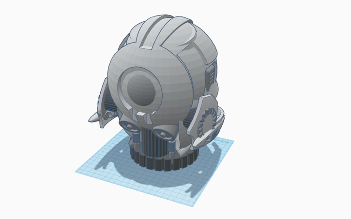 3D design Ultron Head - Tinkercad