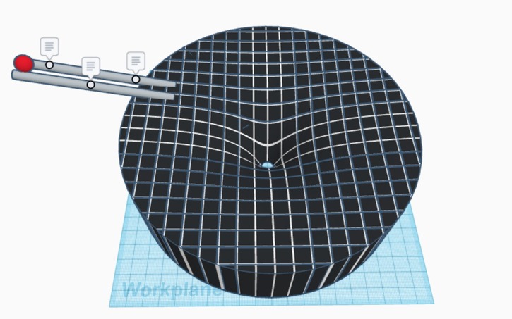 3D design Gravity Space Time Curvature Sim Lab - Tinkercad