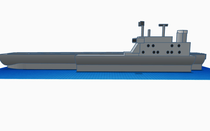 3D design Airborne Aircraft carrier - Tinkercad