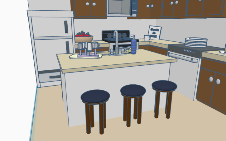 3D design A Nice Kitchen - Tinkercad