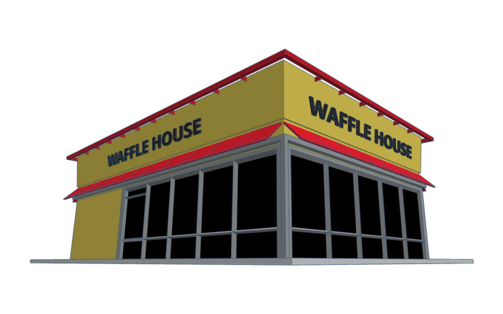 3D design Waffle House - Tinkercad