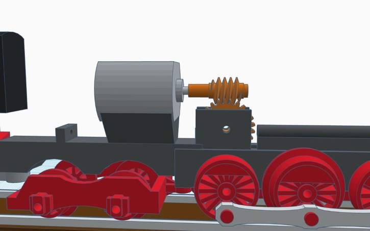 3D design AA20-1 4-14-4 HO scale Motorised - Tinkercad