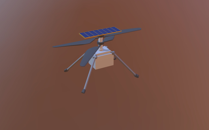 3D design Ingenuity the Mars Helicopter - Tinkercad