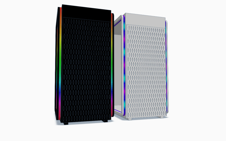 3D design PC Case - Tinkercad