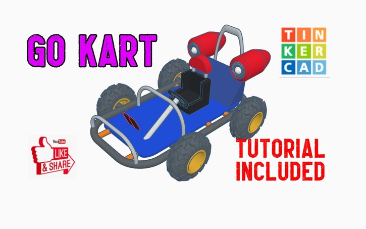 3D design go kart with tutorial - Tinkercad