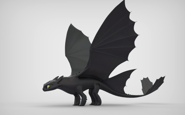 3D design toothless - Tinkercad
