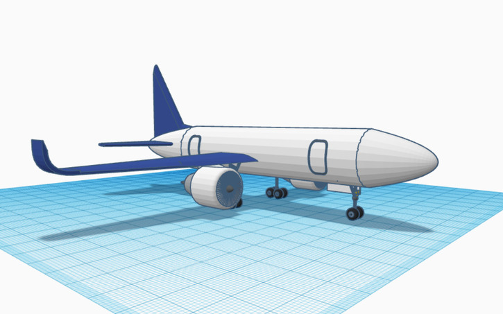 3D design Airplane - Tinkercad