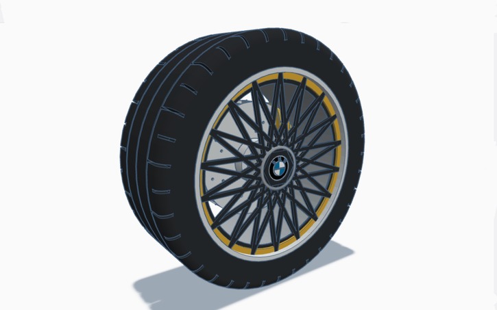 3D design BMW E30 M3 Wheels - Tinkercad