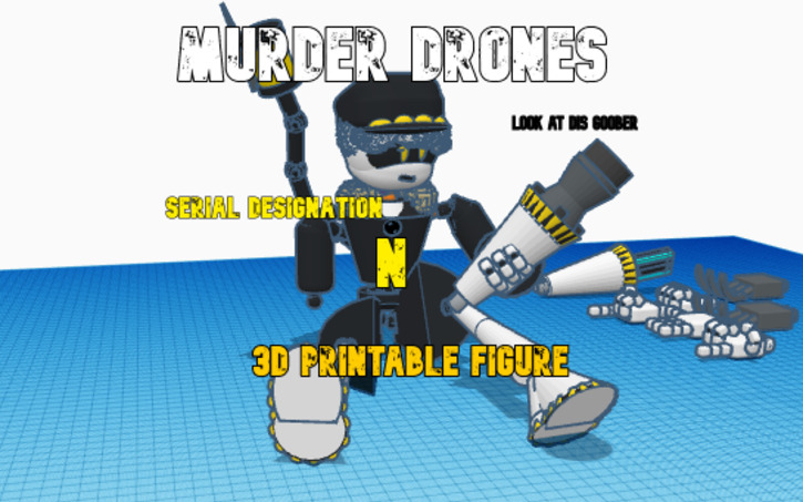 3D design Murder Drones: Serial Designation 'N' Action Figure - Tinkercad