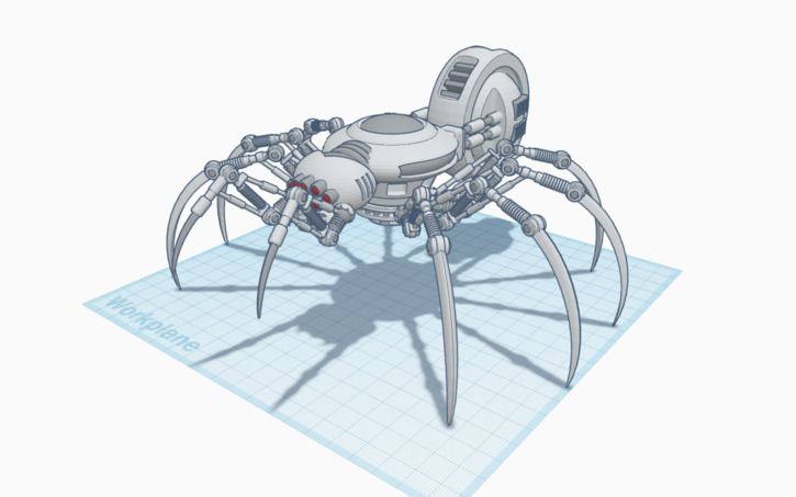 3D design Mechanical Spider - Tinkercad