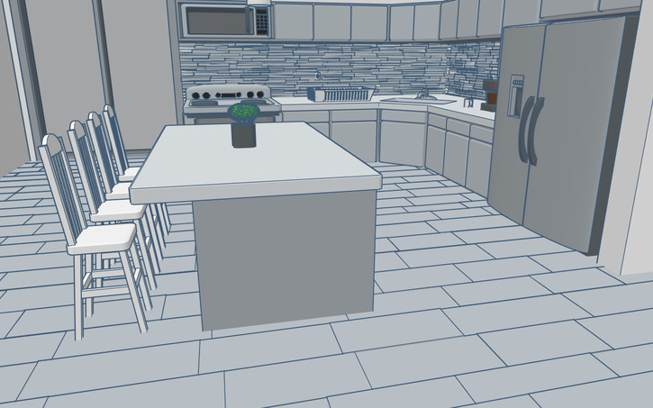 3D design KITCHEN - Tinkercad