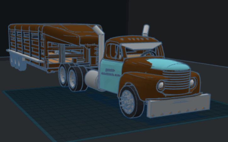 3D design old show semi halling cattel - Tinkercad