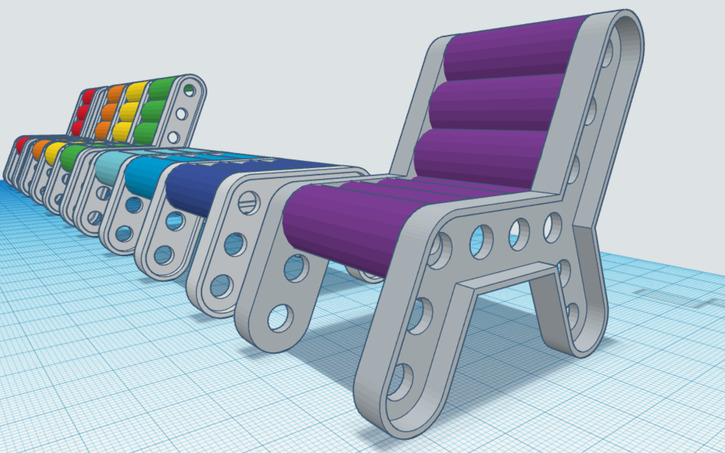 3D design Park Bench Kit - Tinkercad