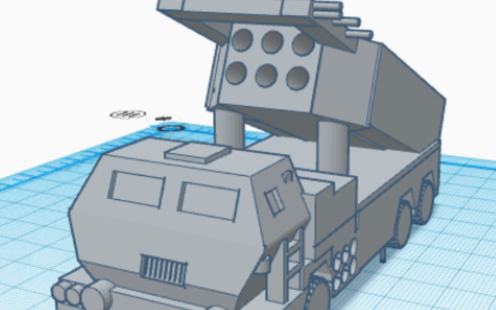 3D design HIMARS 3D printable - Tinkercad