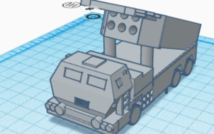 3D design HIMARS 3D printable - Tinkercad