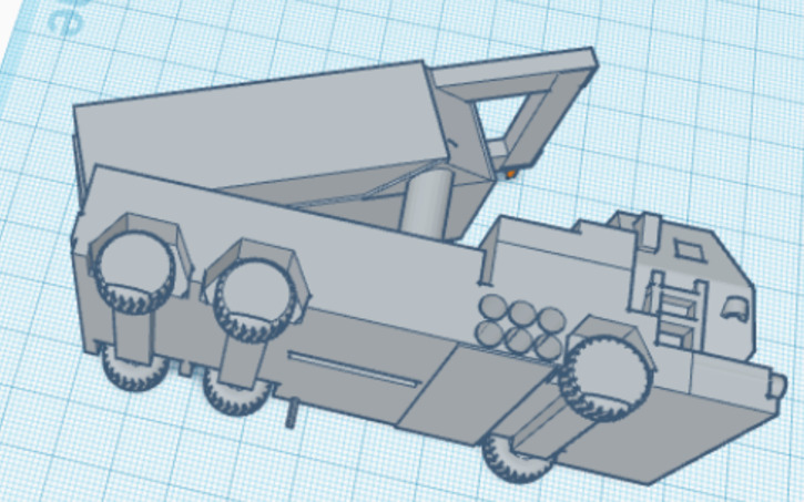 3D design HIMARS 3D printable - Tinkercad