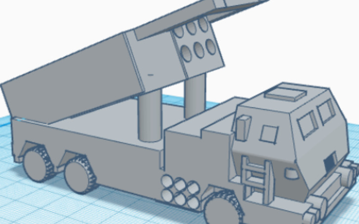 3D design HIMARS 3D printable - Tinkercad