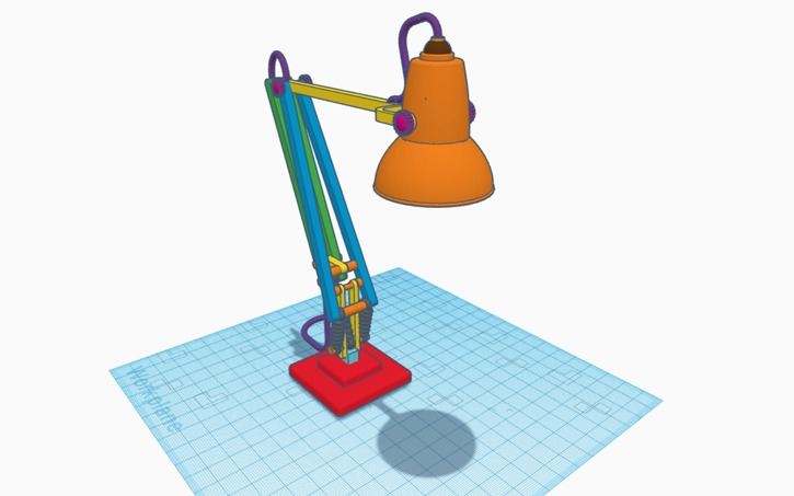 3D design 1227 Giant Floor Lamp Challenge - Tinkercad