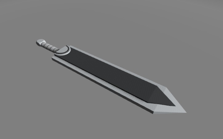 3D design sword Berserk Guts - Tinkercad