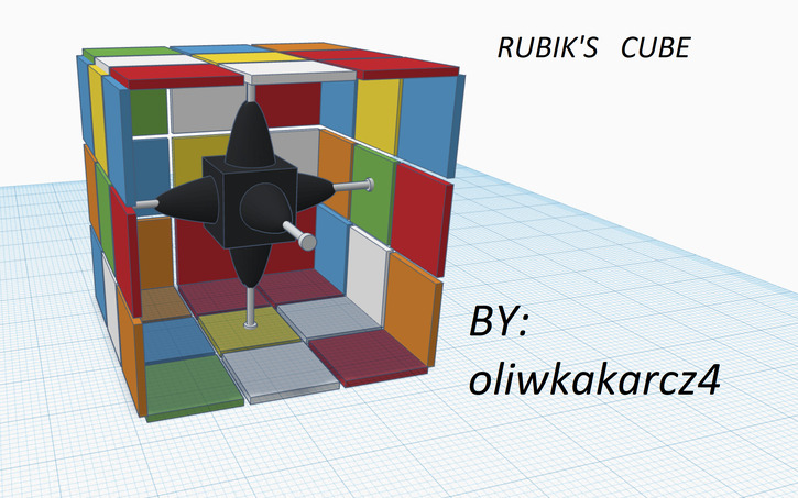 3D design Rubik's cube - Tinkercad