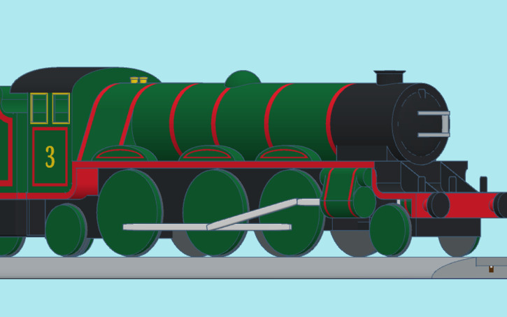 3D design Henry the Green Engine (LMS Stanier Black 5) - Tinkercad