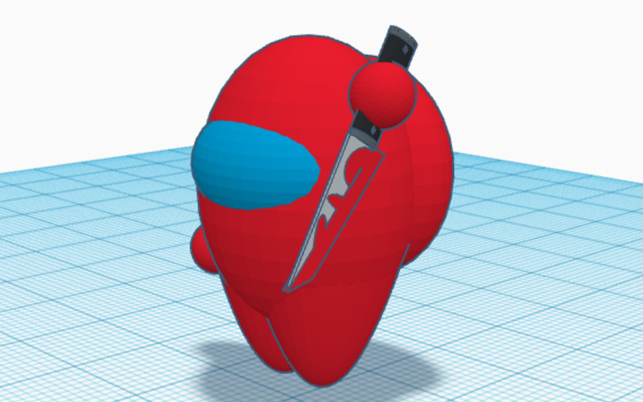 3D design amogus - Tinkercad