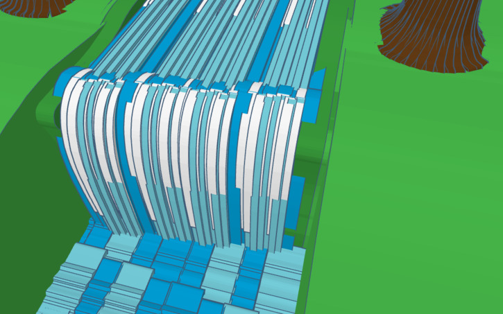 3D design Scribble waterfall - Tinkercad