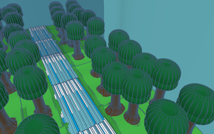 3D design Scribble waterfall - Tinkercad