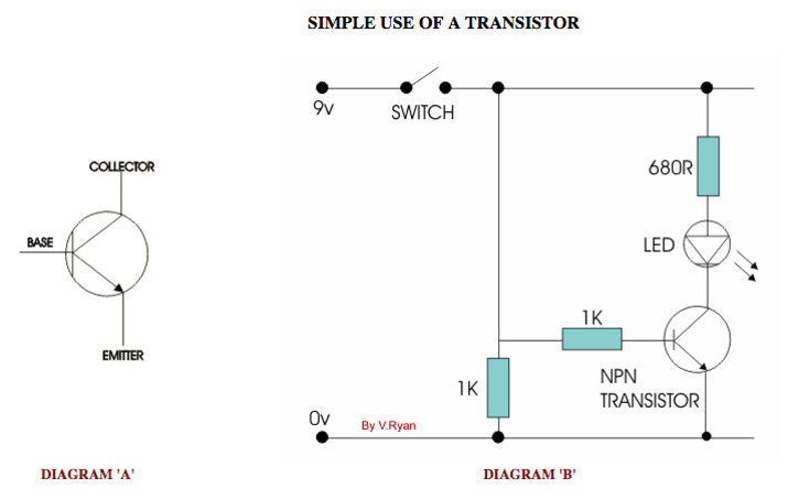 Circuit design Simple NPN Transistor Circuit - Tinkercad
