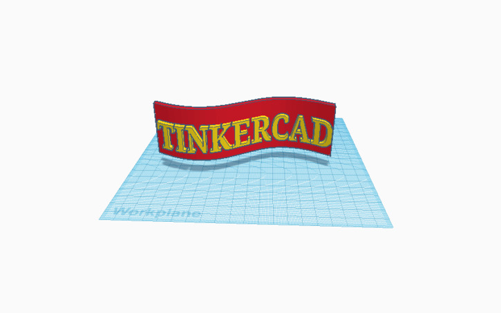 3D design Adding Text to a curved surface - Tinkercad