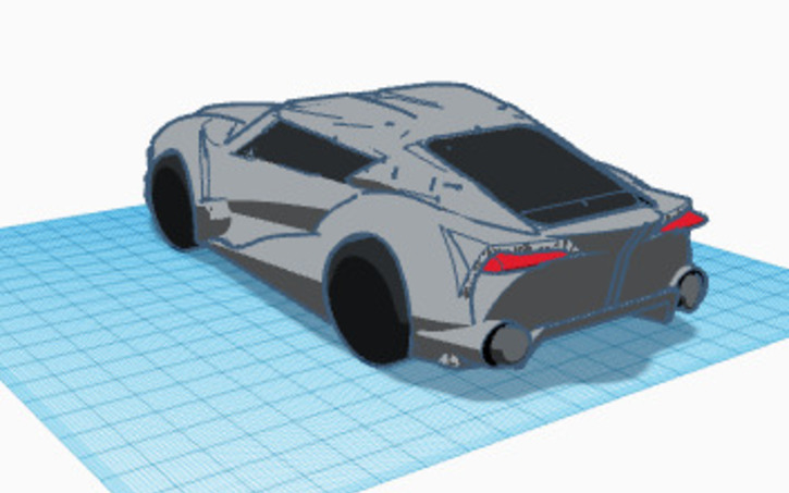 3D design 2020 TOYOTA SUPRA - Tinkercad