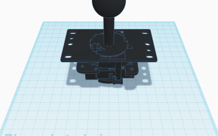 3D design Palanca Sanwa - Tinkercad