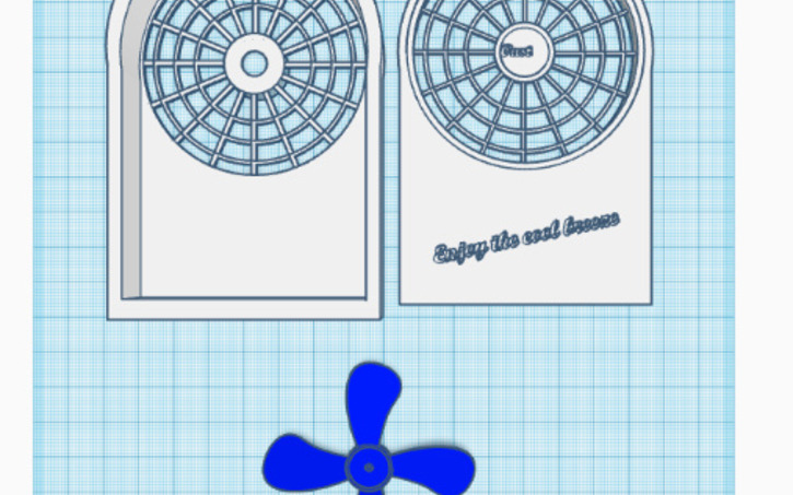 3D design OUST 2022 POWER FAN - Tinkercad