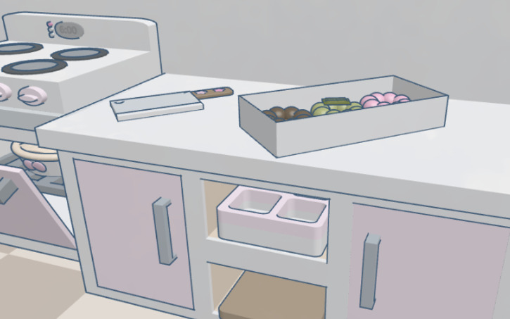 3D design ୧ ⁺˖ kitchen ⊂⊃ !!1 ⊹ ꒱ - Tinkercad