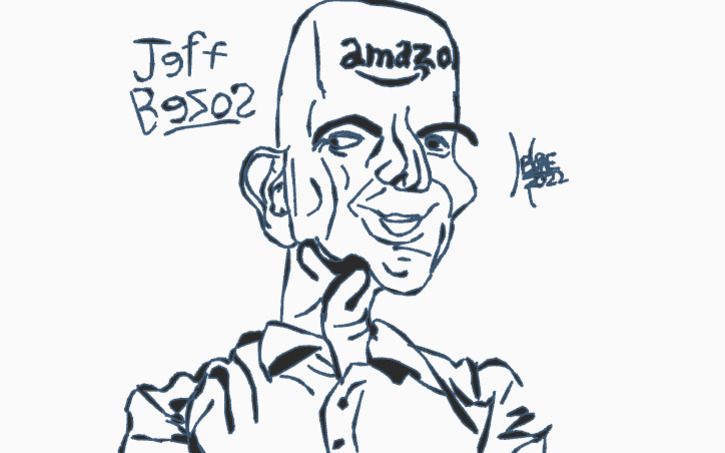 3D design Jeff Bezos Scribble - Tinkercad