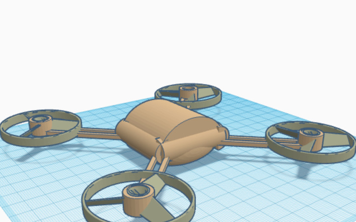 3D design Drone-Basic Drone - Tinkercad