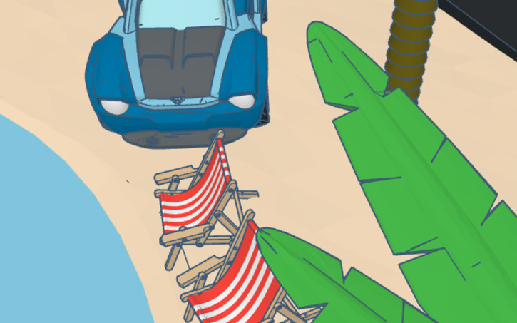 3D design A beautiful sunrise on Leonida Beach - Tinkercad